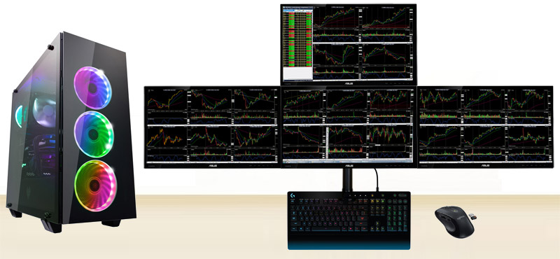FASTEST 4-Monitor (24") Trading or Work Computer - March 2026